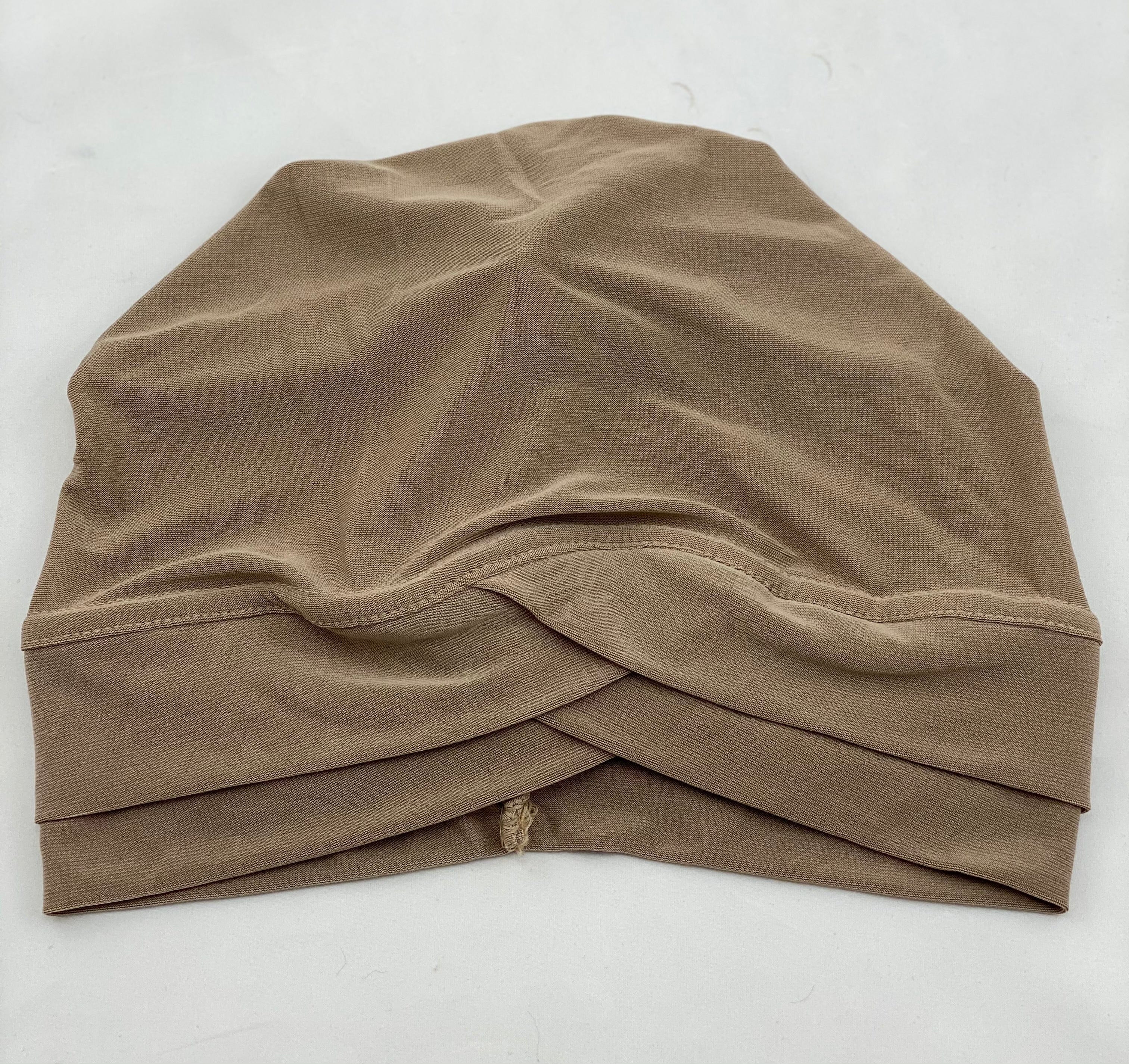 Woman Tan Turban Hat | Bonnet - Tan | Turbans Stuff – Turbansstuff
