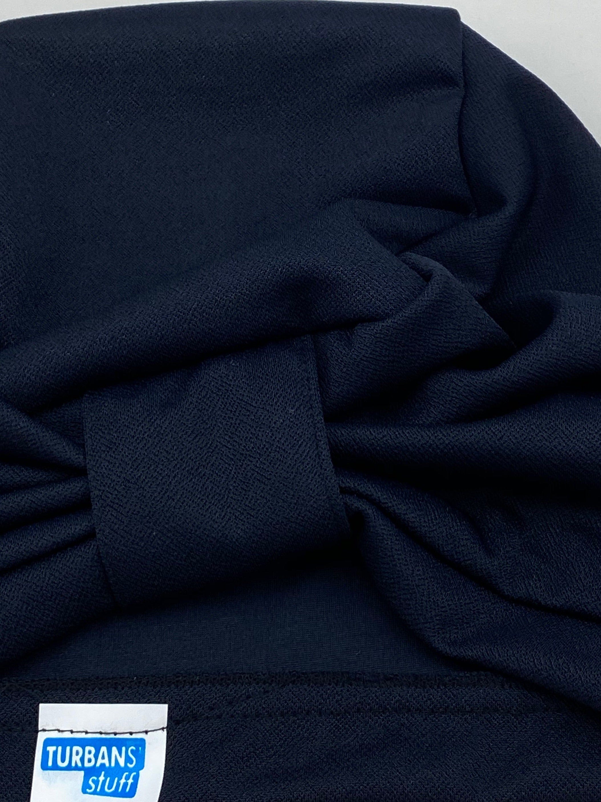 Turban Jersey - Navy Dark Plain – Turbansstuff
