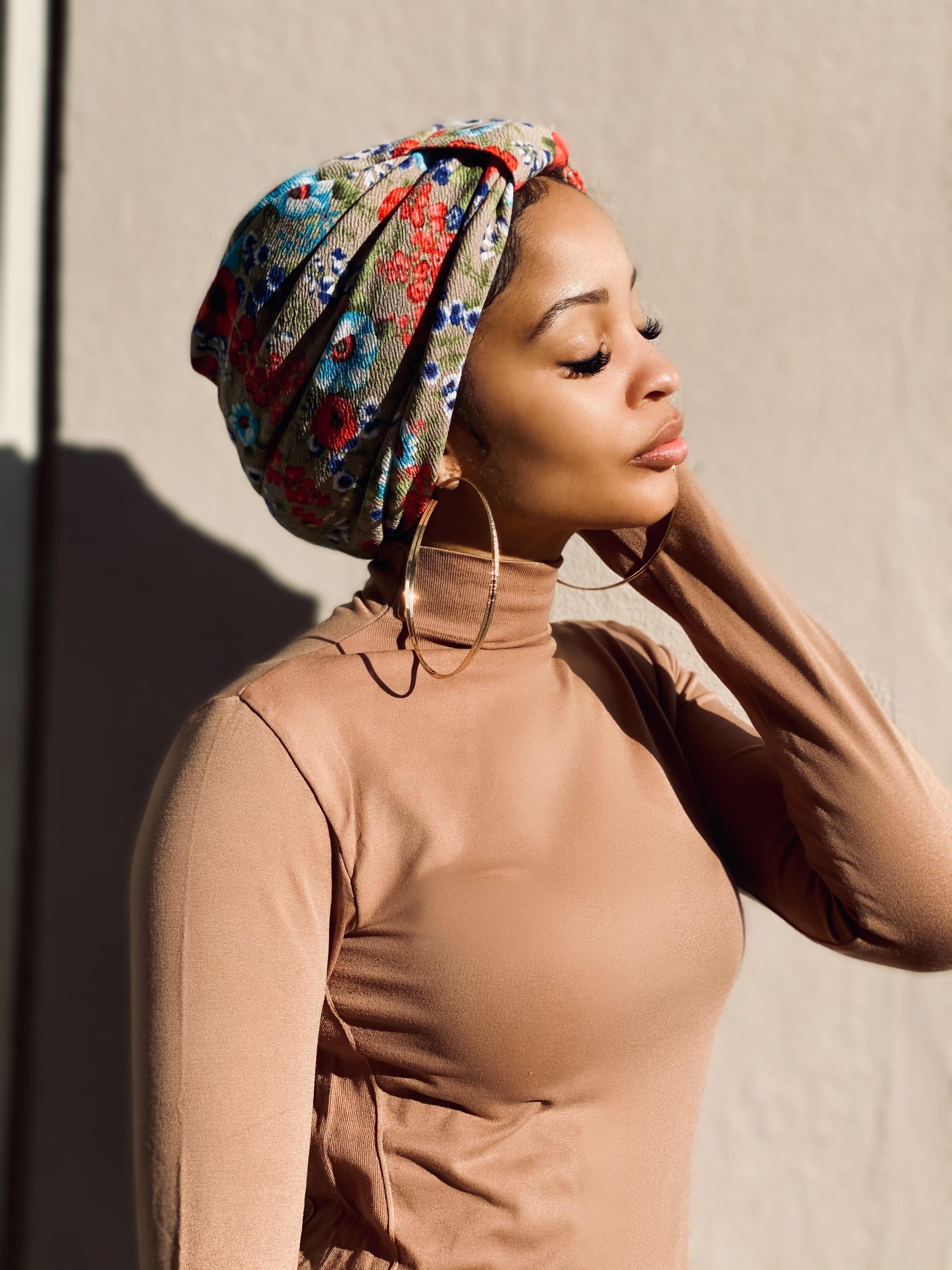Floral African Turbans | Turban - Floral garden | Turbans Stuff ...
