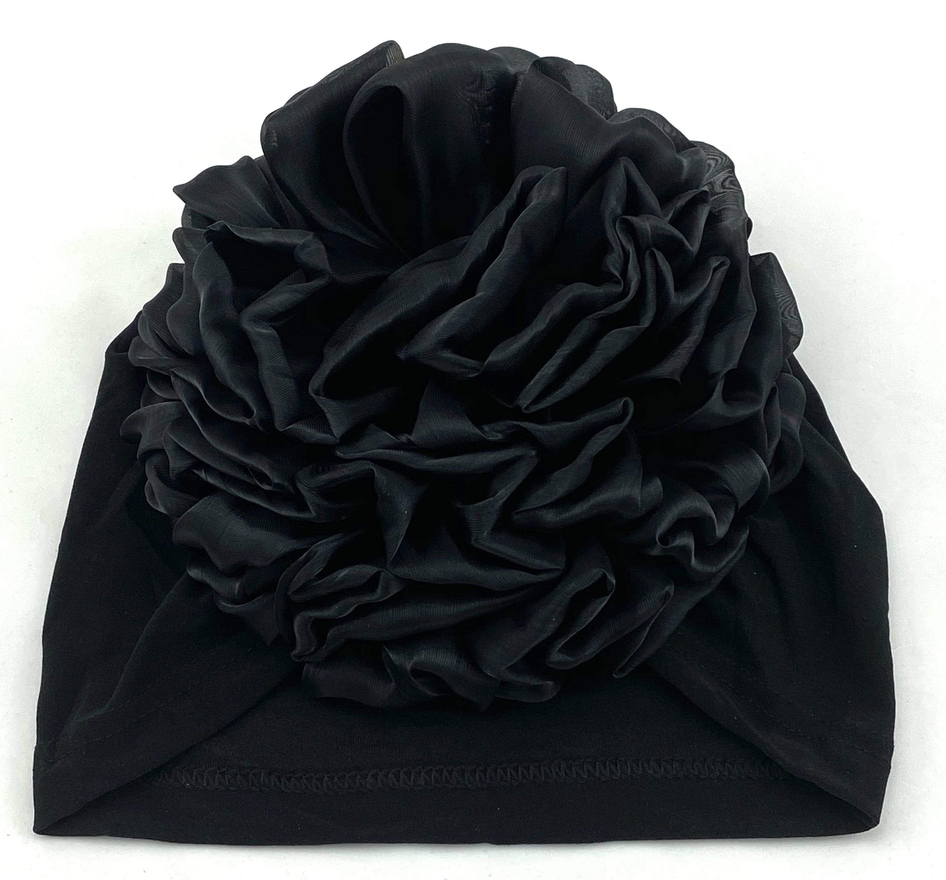 Volumizing Scrunchie Cap - Black – Turbansstuff