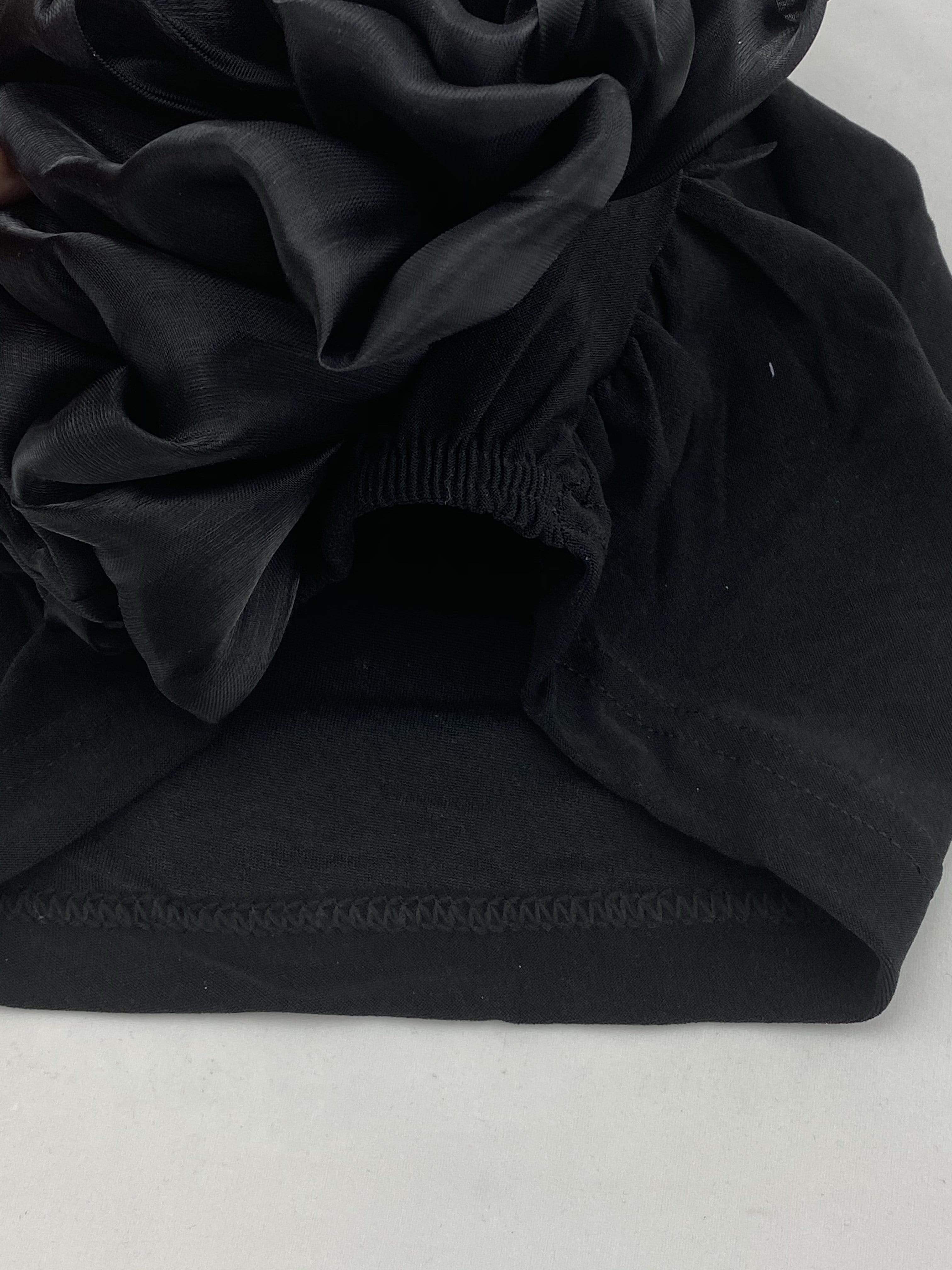 Volumizing Scrunchie Cap - Black – Turbansstuff