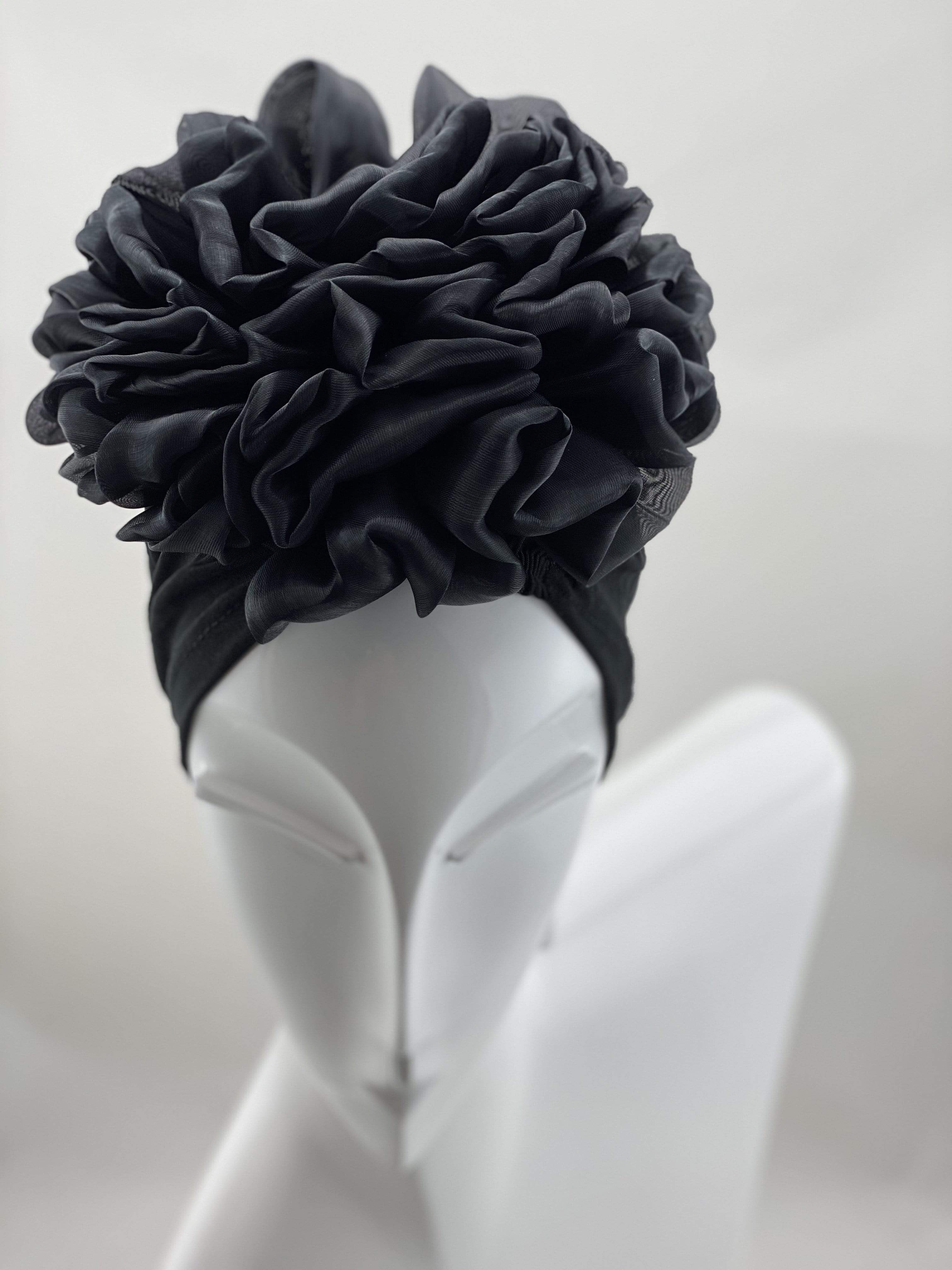 Volumizing Scrunchie Cap - Black – Turbansstuff