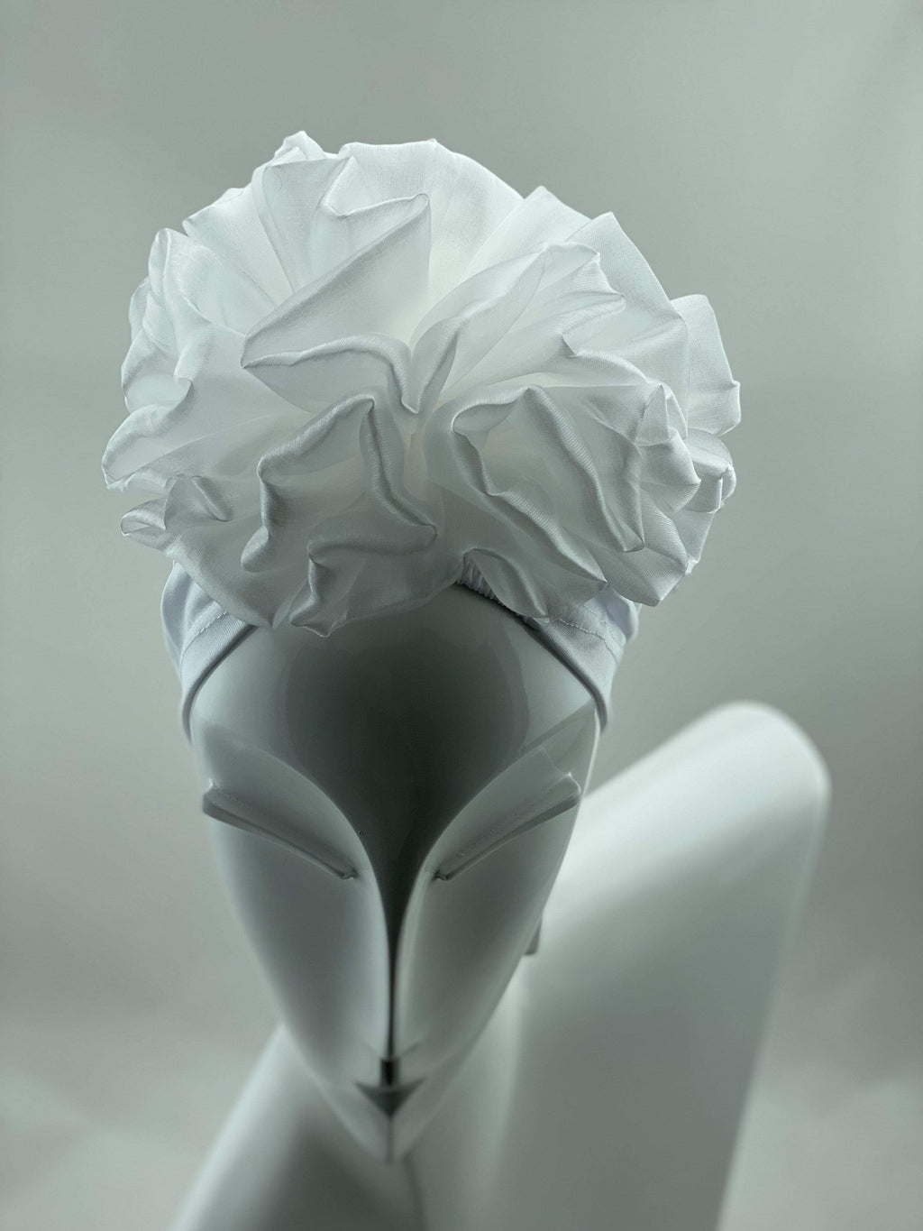 Volumizing Scrunchie Cap - White – Turbansstuff