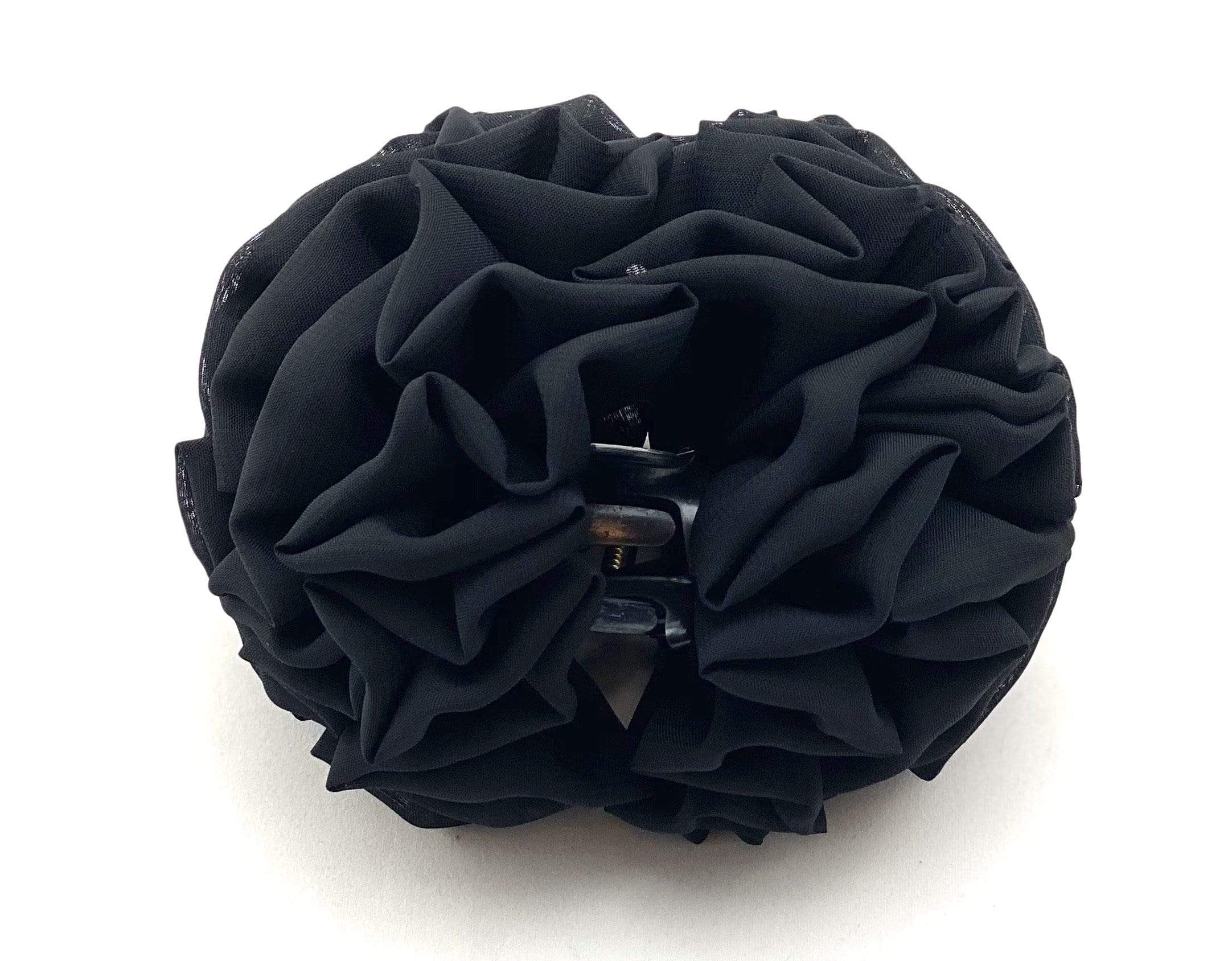 Volumizing Scrunchie Hair Clip - Medium Size - Black – Turbansstuff